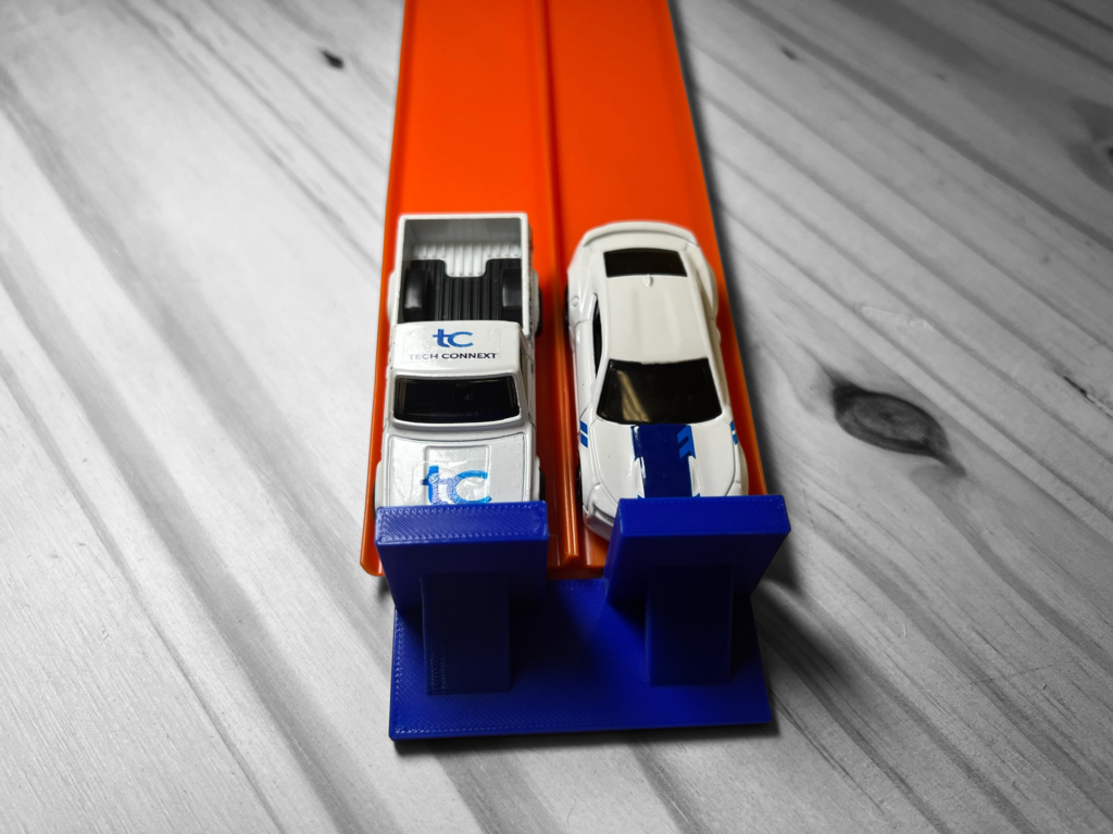 2 Lane Stopper Hot Wheels Track Compatible | QuirkWorks 3D