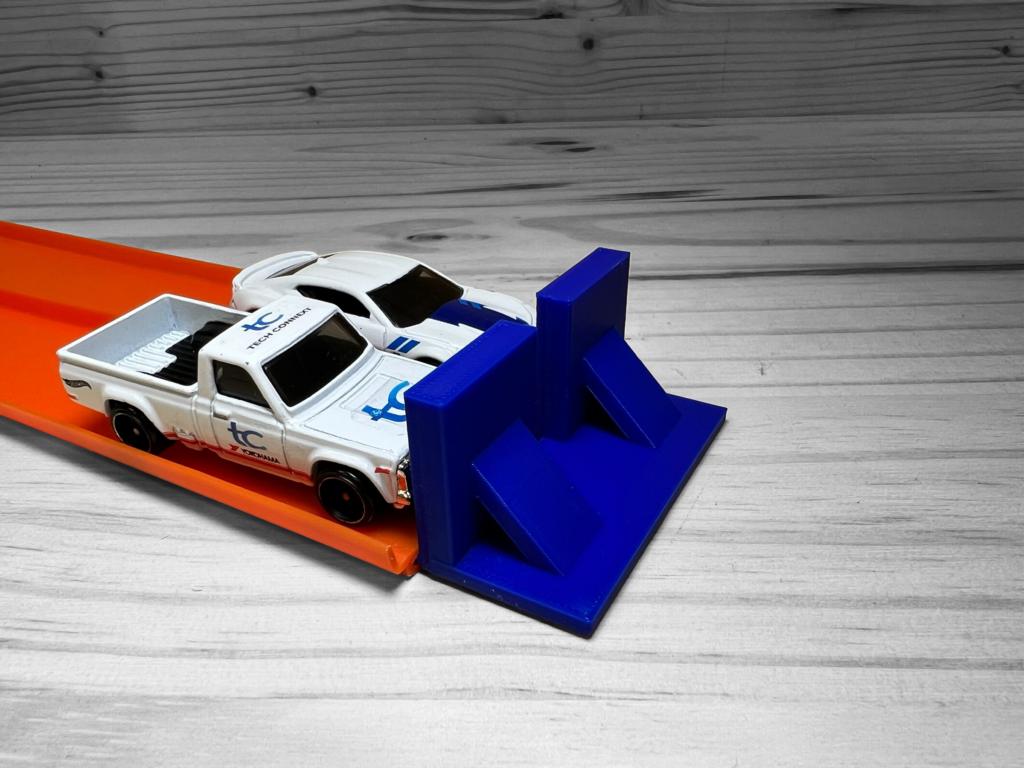 2 Lane Stopper Hot Wheels Track Compatible | QuirkWorks 3D