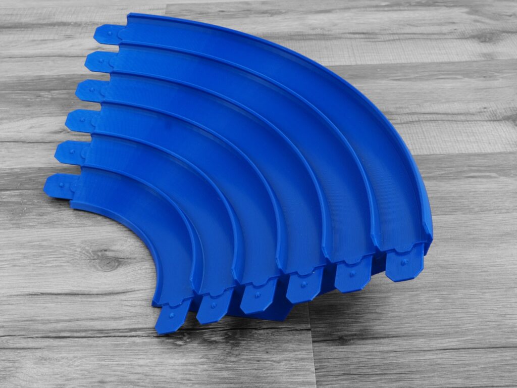 Ultimate 90 Deg 6-Lane High-Bank Curve Track For Hot Wheels Track ...