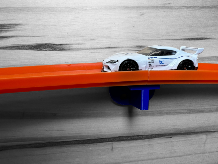Hot Wheels Wall Track Compatible Mount | QuirkWorks 3D